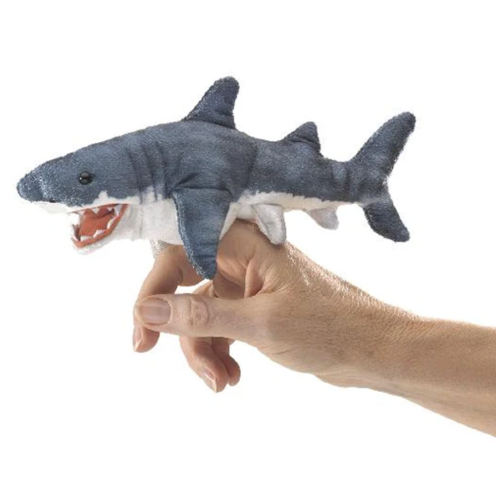 Folkmanis Puppets Mini Shark - Twisted Sisters Boutik Inc.