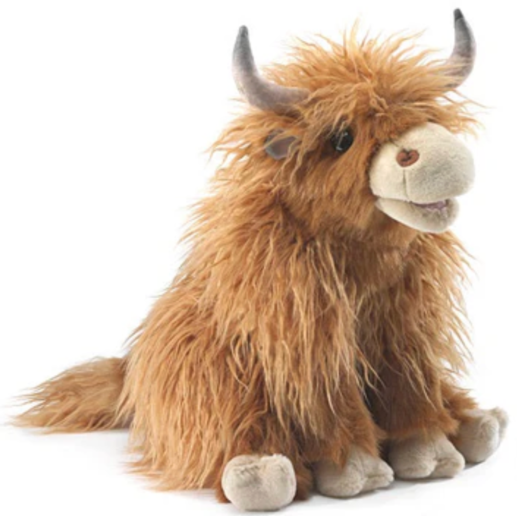 Folkmanis Puppets Highland Cow - Twisted Sisters Boutik Inc.