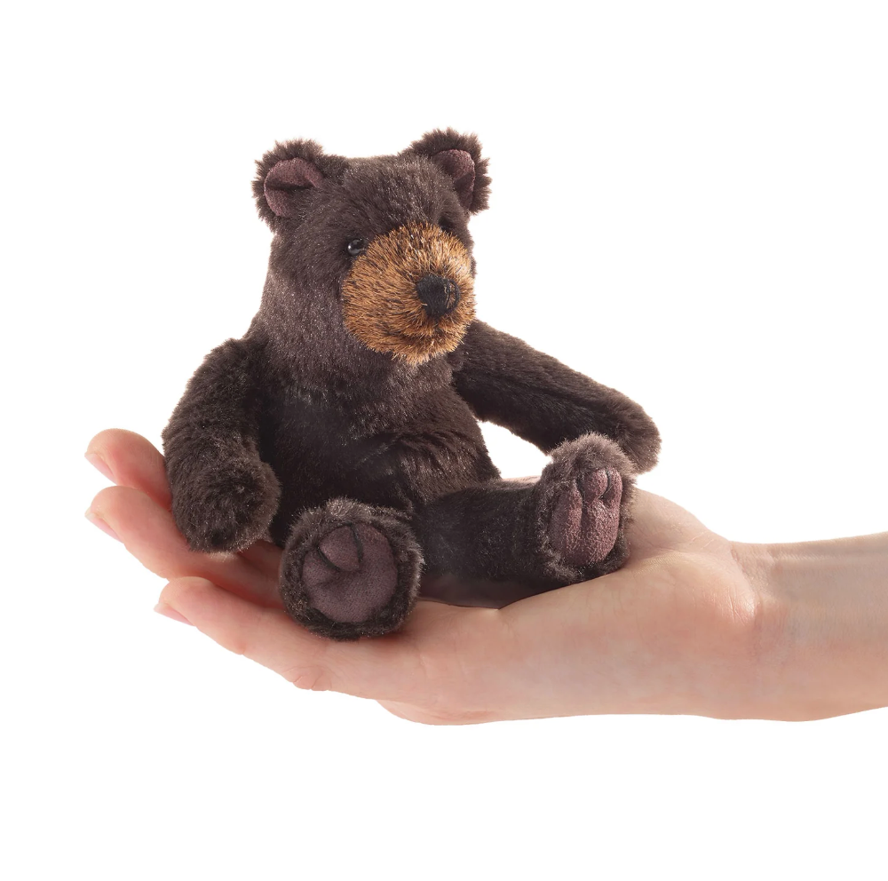 Folkmanis Puppets Mini Brown Bear - Twisted Sisters Boutik Inc.