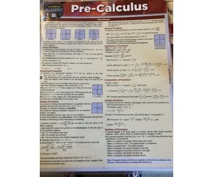 Pre Calculus Cheat Sheet