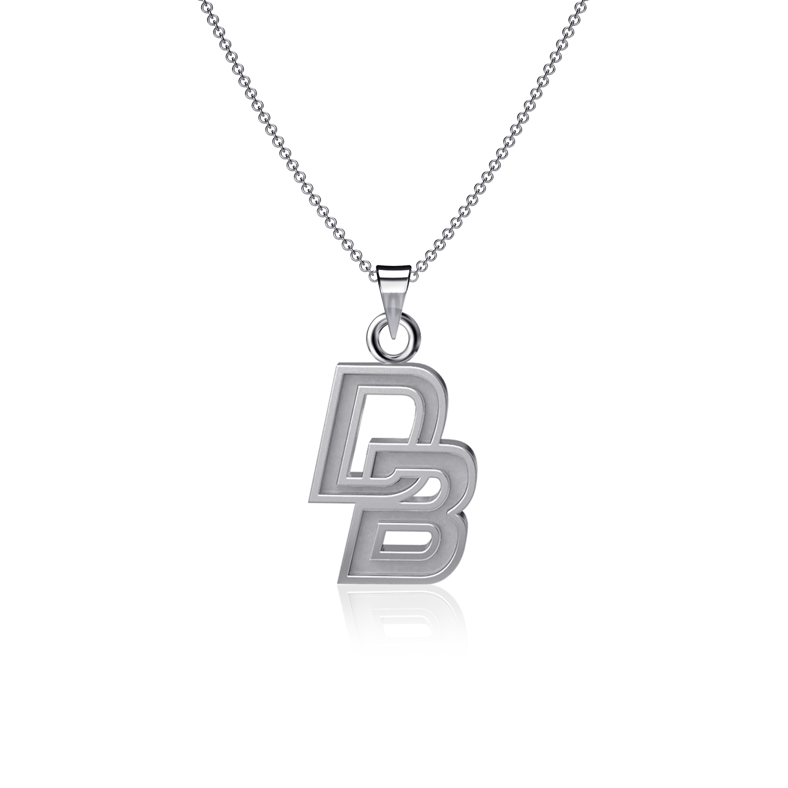 DB Pendant Necklace - Silver - Don Bosco Prep Campus Store