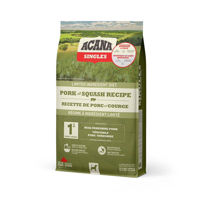 Acana Singles Pork with Squash Recipe 1.8kg - Pet Central Limited