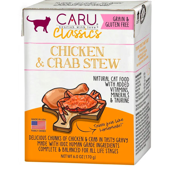 Caru Tetra Pack Classics Chicken Stew for Cats 6oz - Pet Central Limited