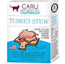 Caru Tetra Pack Classics Turkey Stew for Cats 6oz - Pet Central Limited