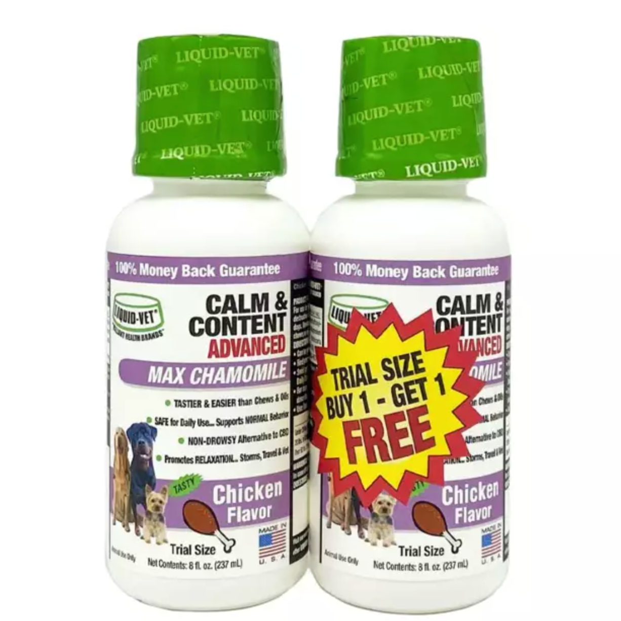 Liquid Vet Liquid Vet Canine Calm & Content Advanced - Chicken Flavour ...