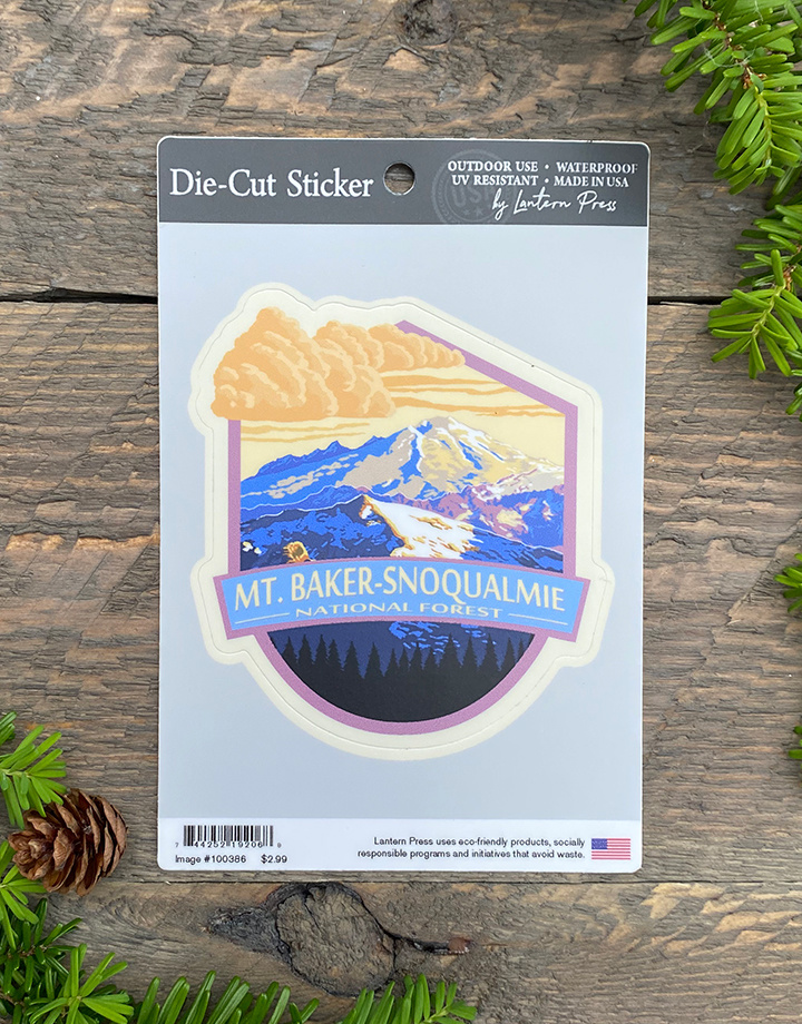 Sticker Baker-Snoqualmie Die Cut - North Cascades Institute