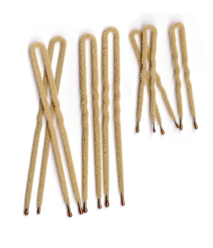 Flocked French Hair Pins - BELLISSIMO