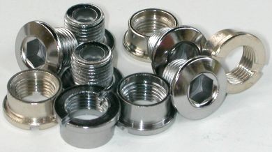 MCS MCS Chainring Bolts - Steel set of 5 (chrome) - Paradise Bikes