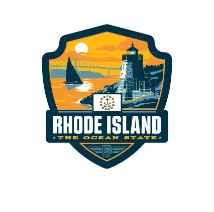 Rhode Island State Logo One Inch Lapel Pins (Crest) Rhode Island
