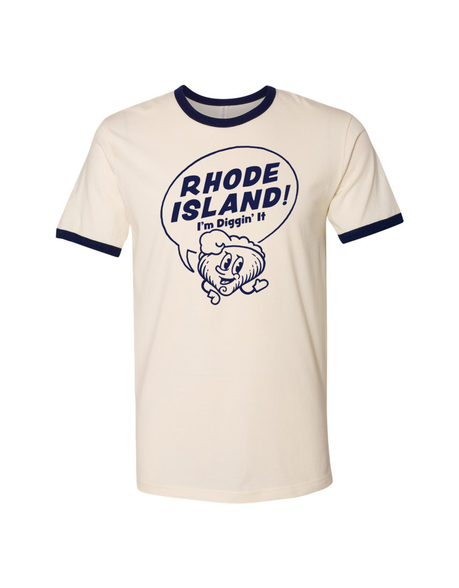 Rhode Island! I'm Diggin' It Clancy Ringer T-Shirt - Home