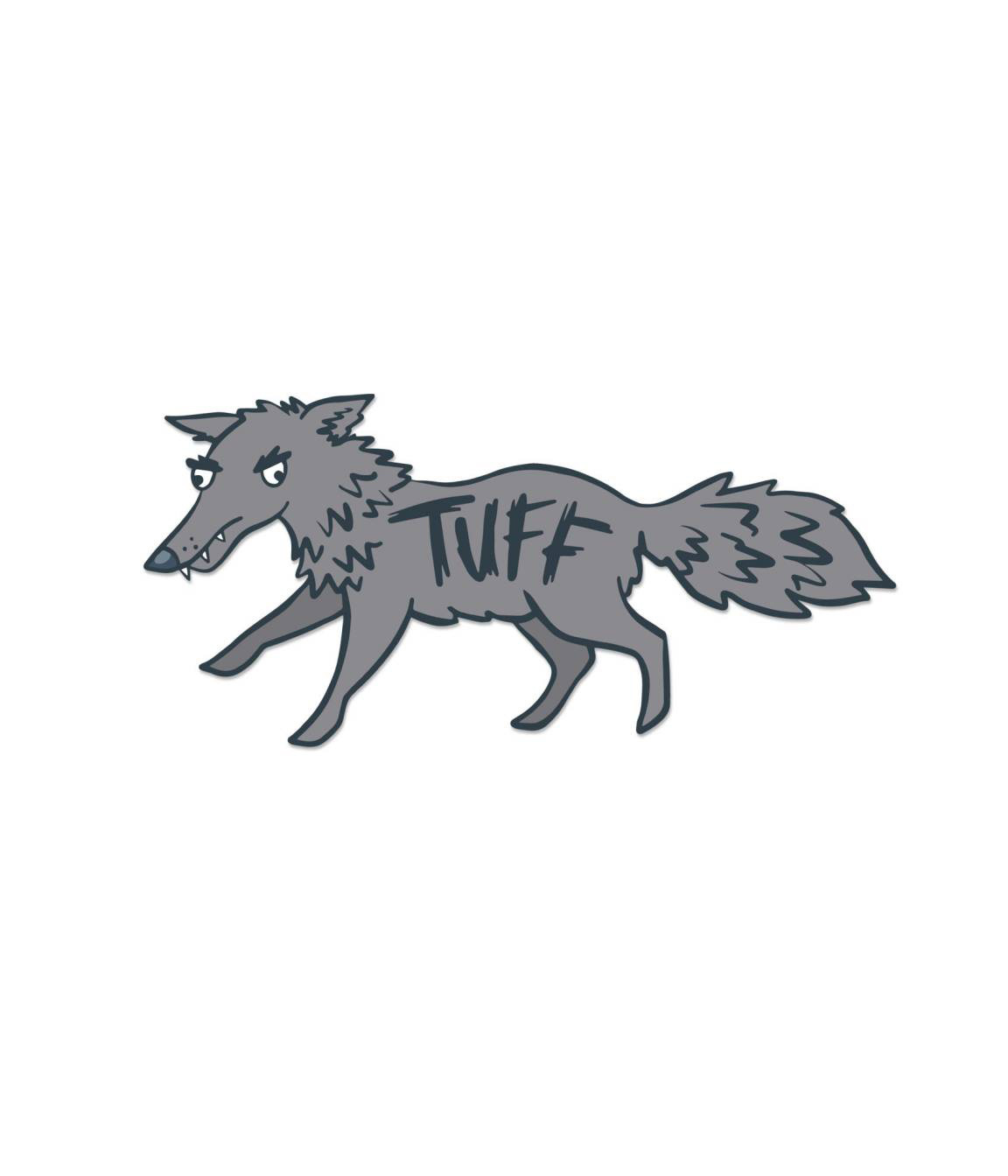 Tuff Wolf Sticker - Home