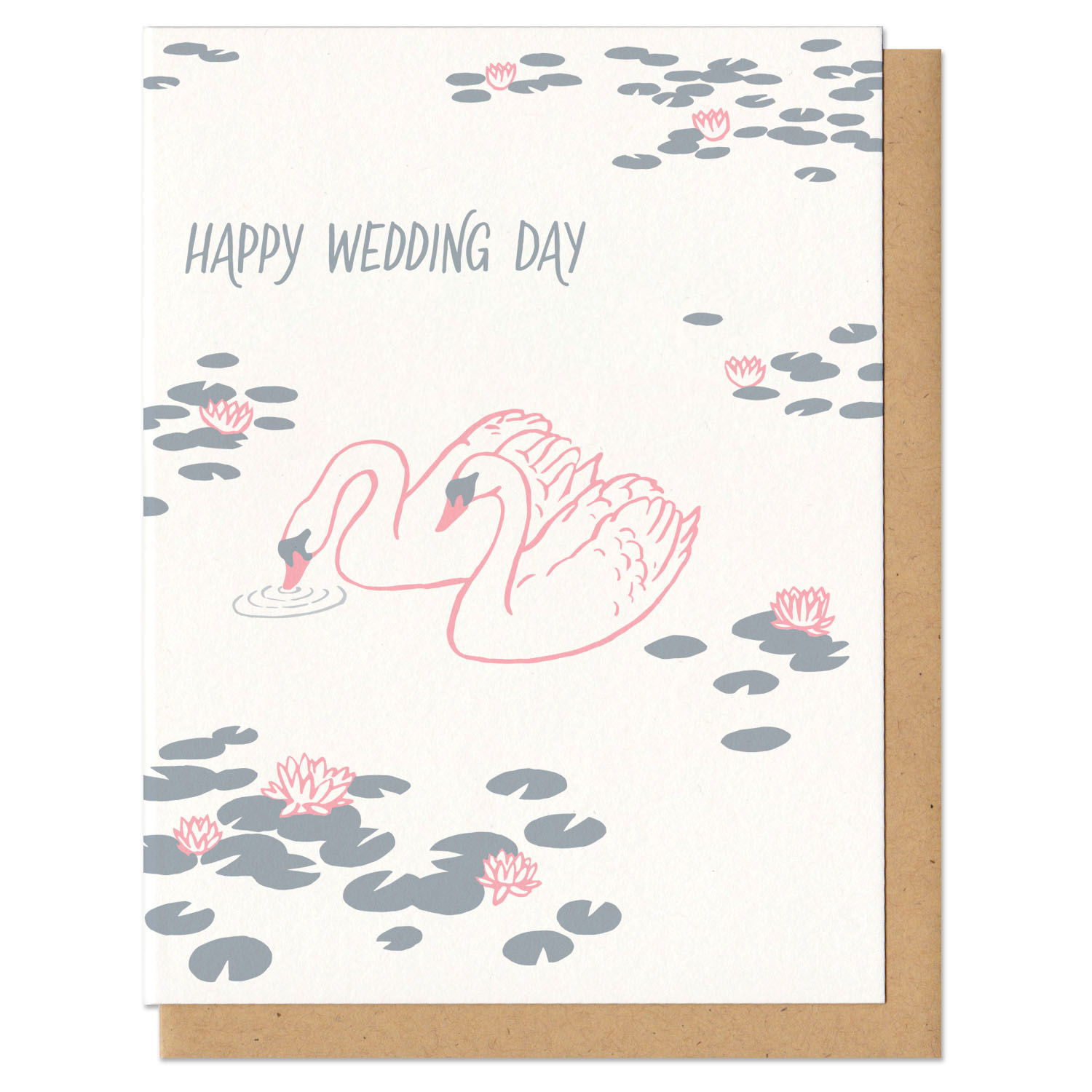 Wedding Swans Greeting Card - Home