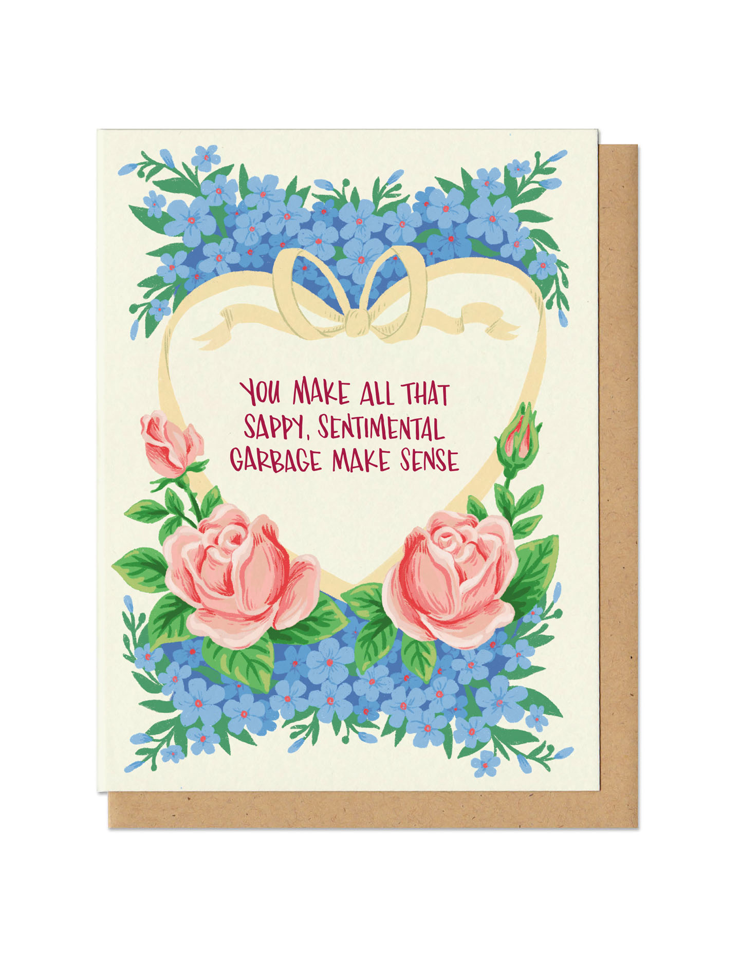 Sentimental Garbage Greeting Card - Home