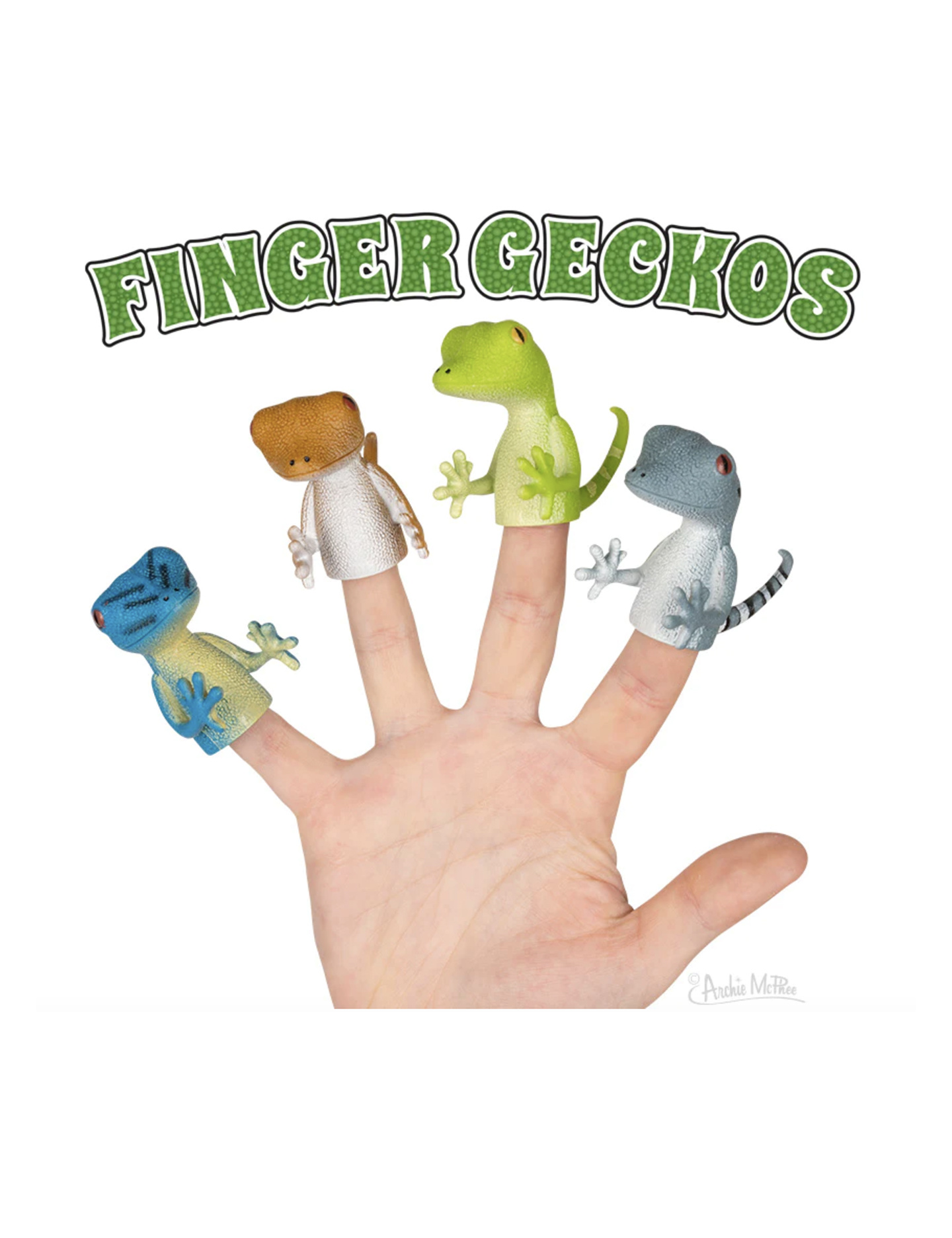 Gecko Finger Puppet - Home