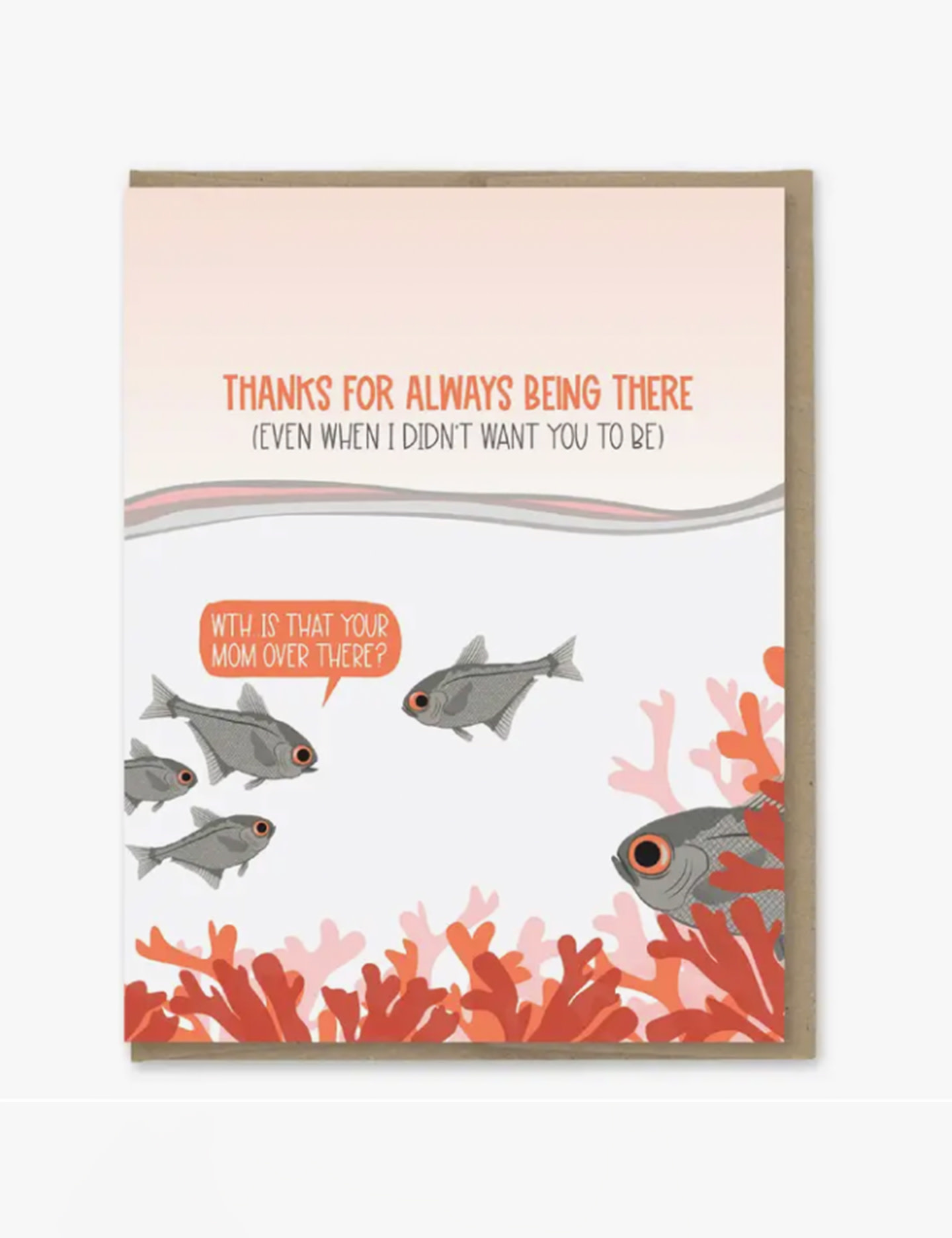Mom Fish Always There Greeting Card - Home