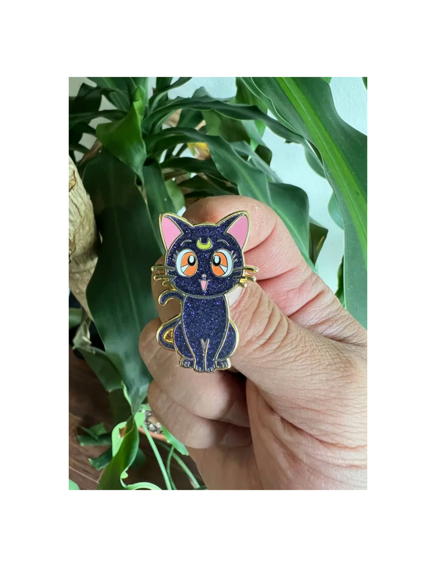 Sailor Moon Luna Enamel Pin - Home