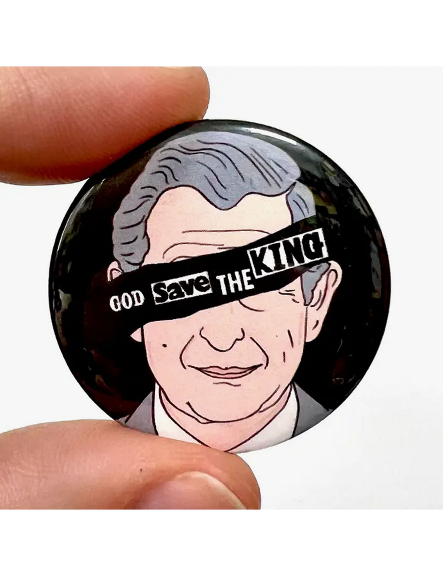 God Save The King Button - Home