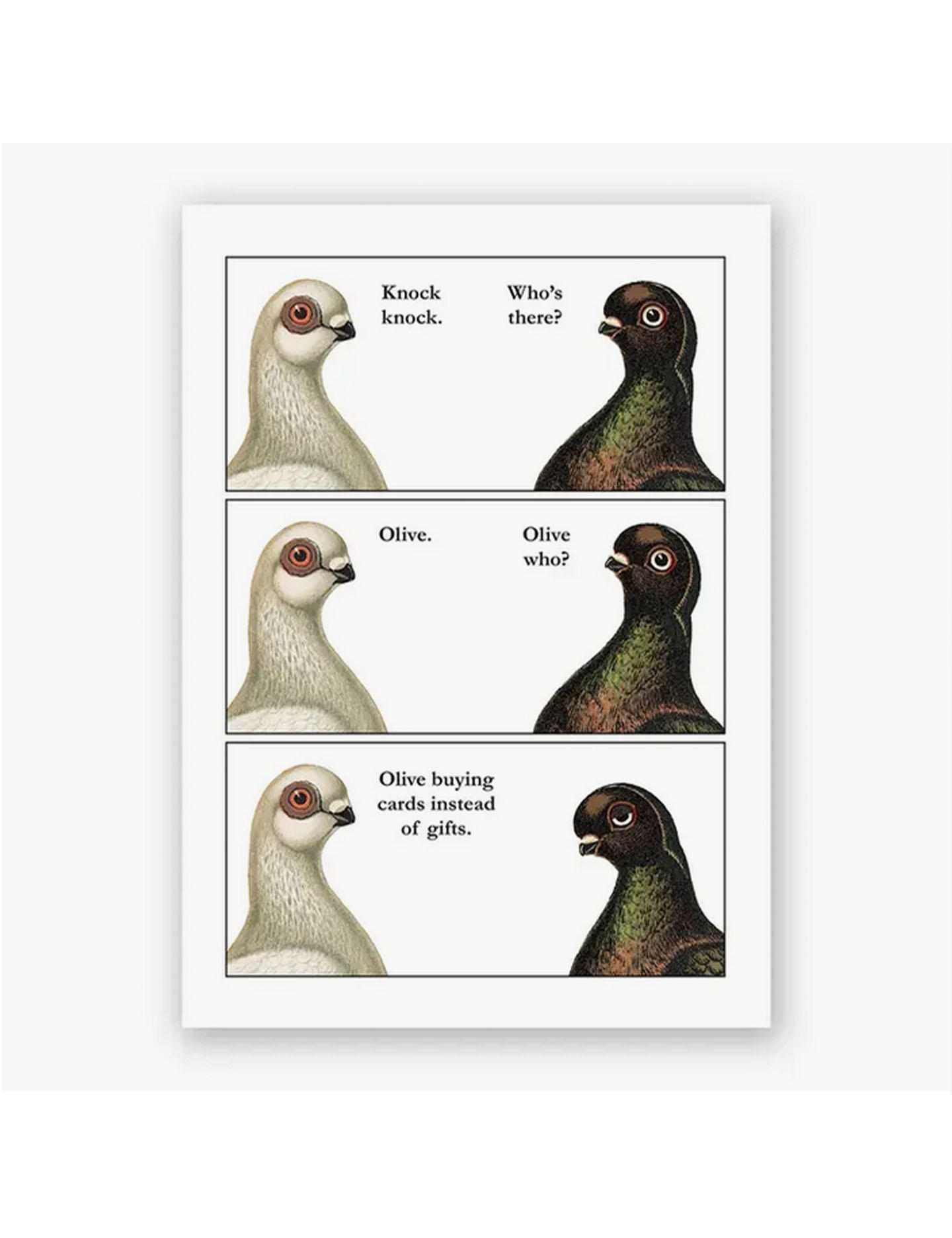 Olive Knock-Knock Birthday Greeting Card - Home