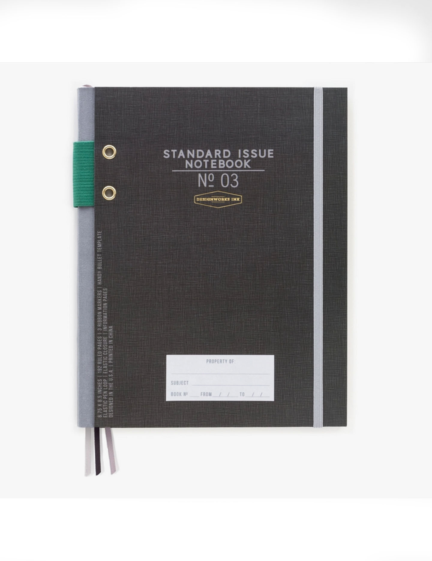 Standard Issue Notebook No. 03 -Black - Home