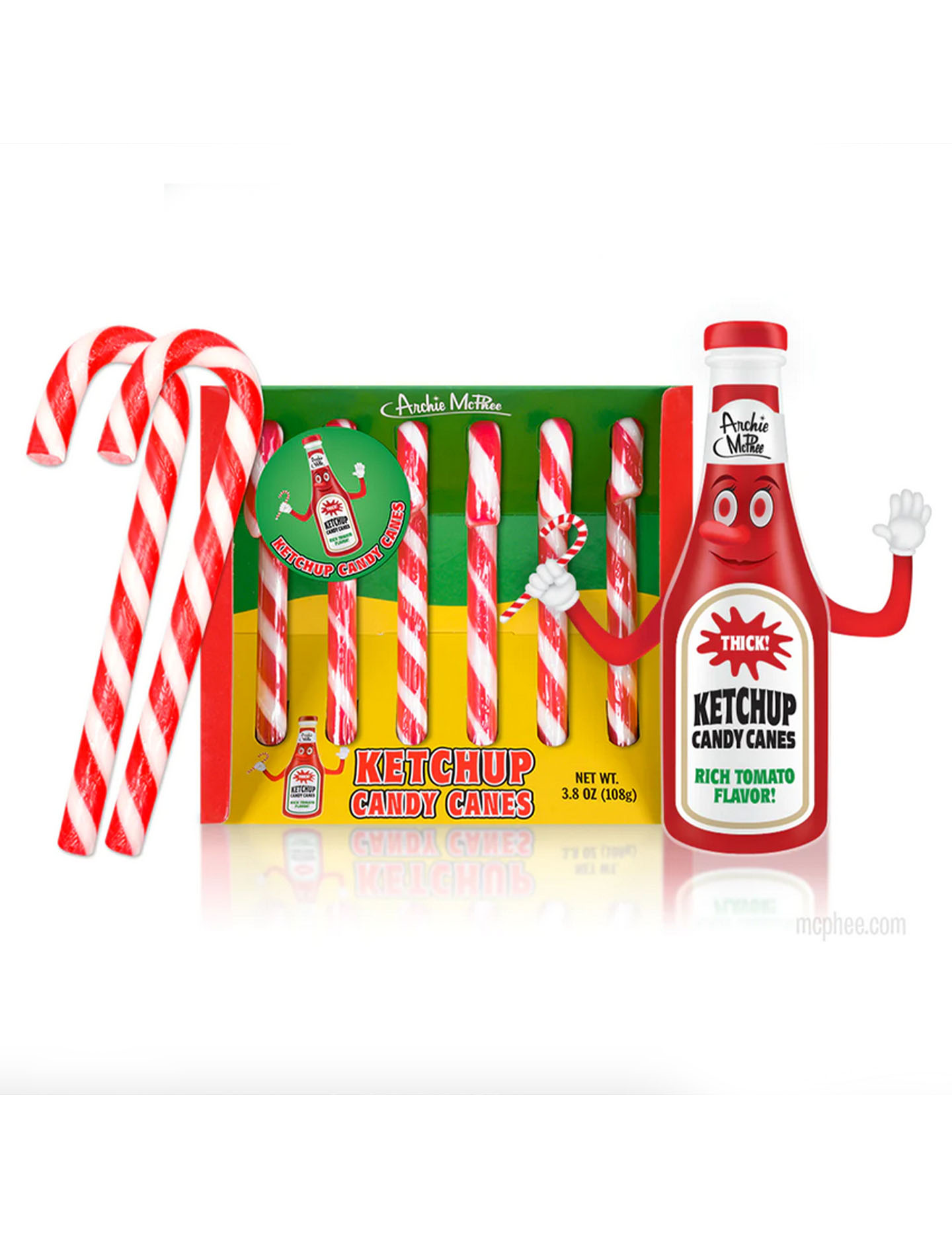 Candy Canes Set of 6 -Ketchup - Home