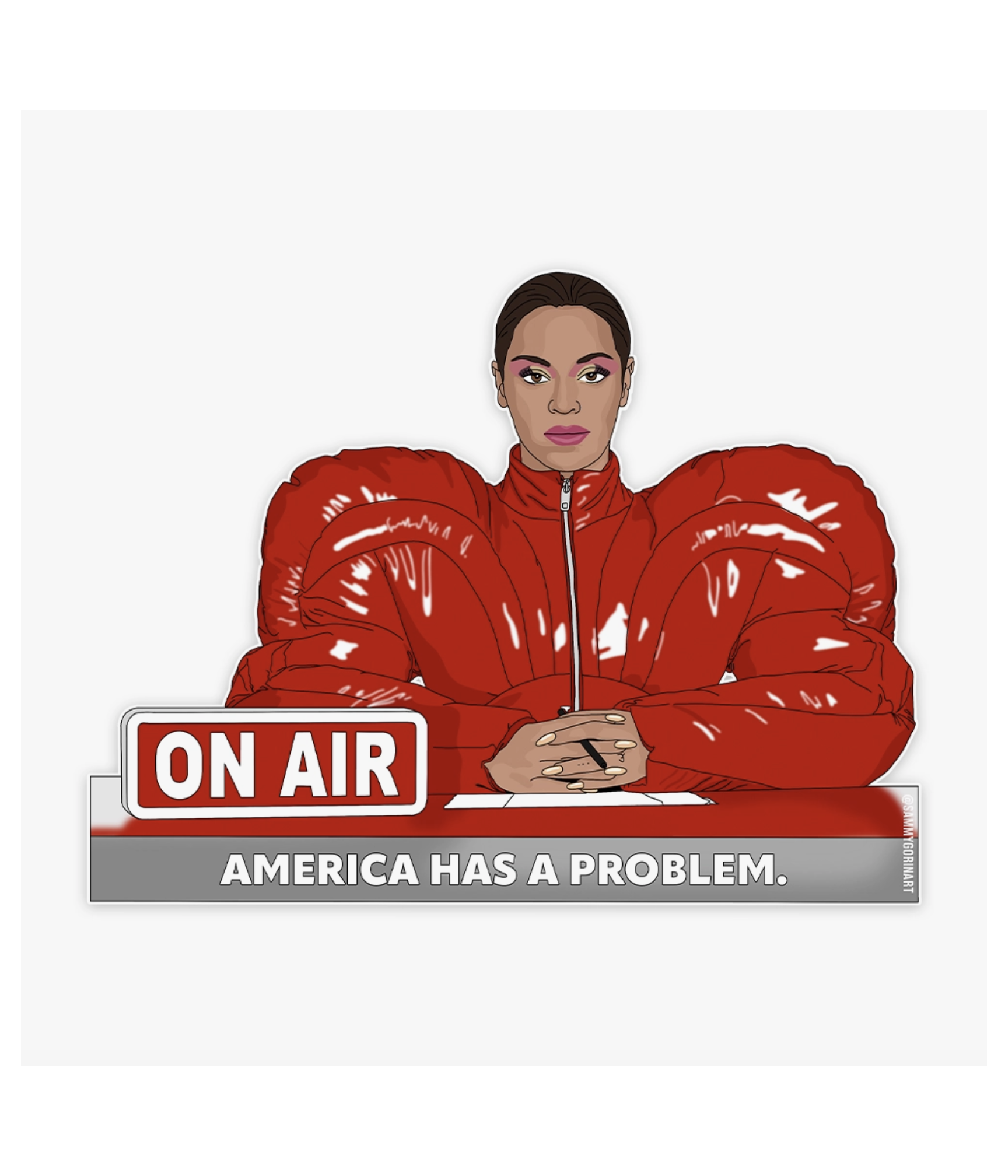 America Has a Problem Beyonce Renaissance Sticker - Home