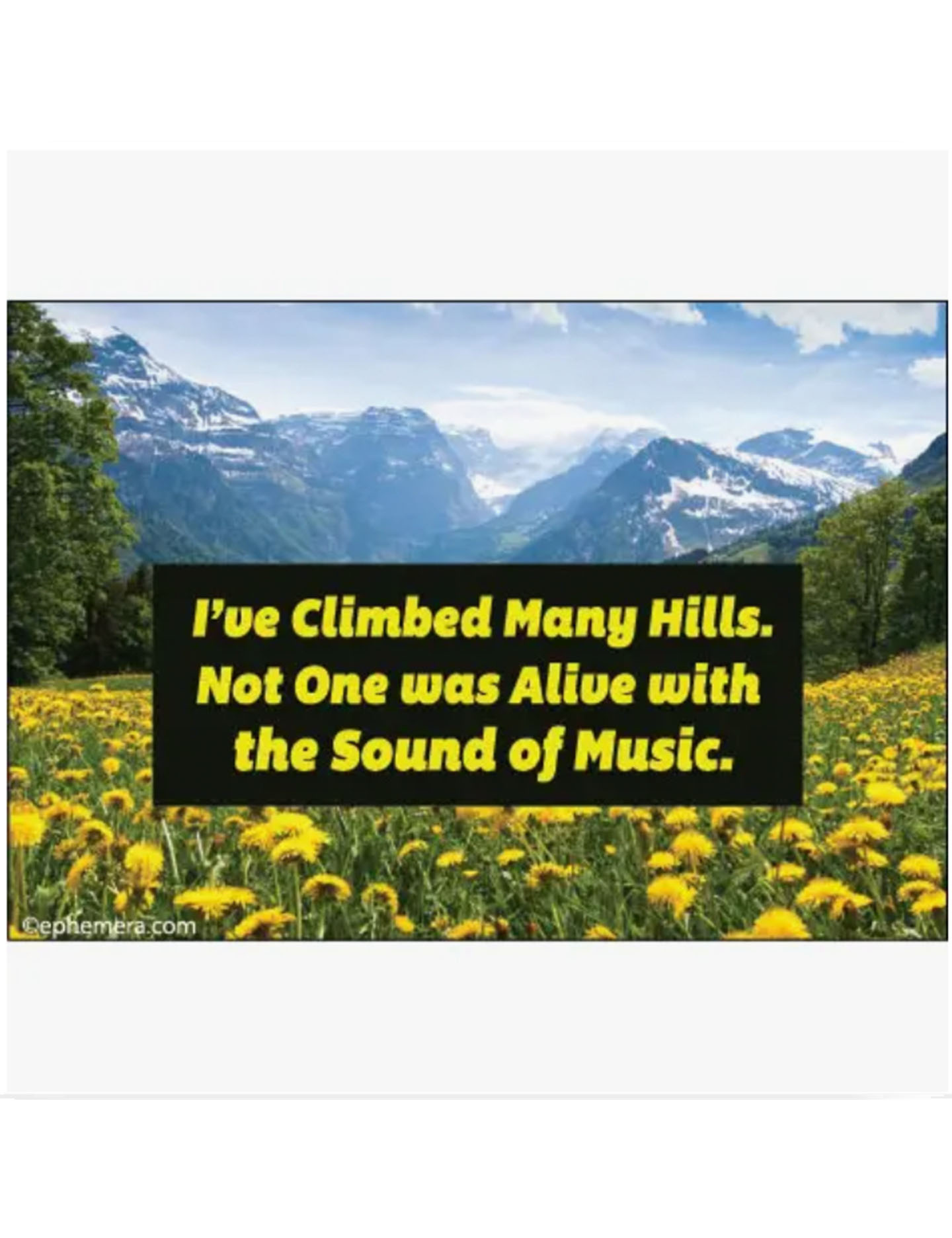 Climbed Many Hills... Sound of Music Magnet - Home