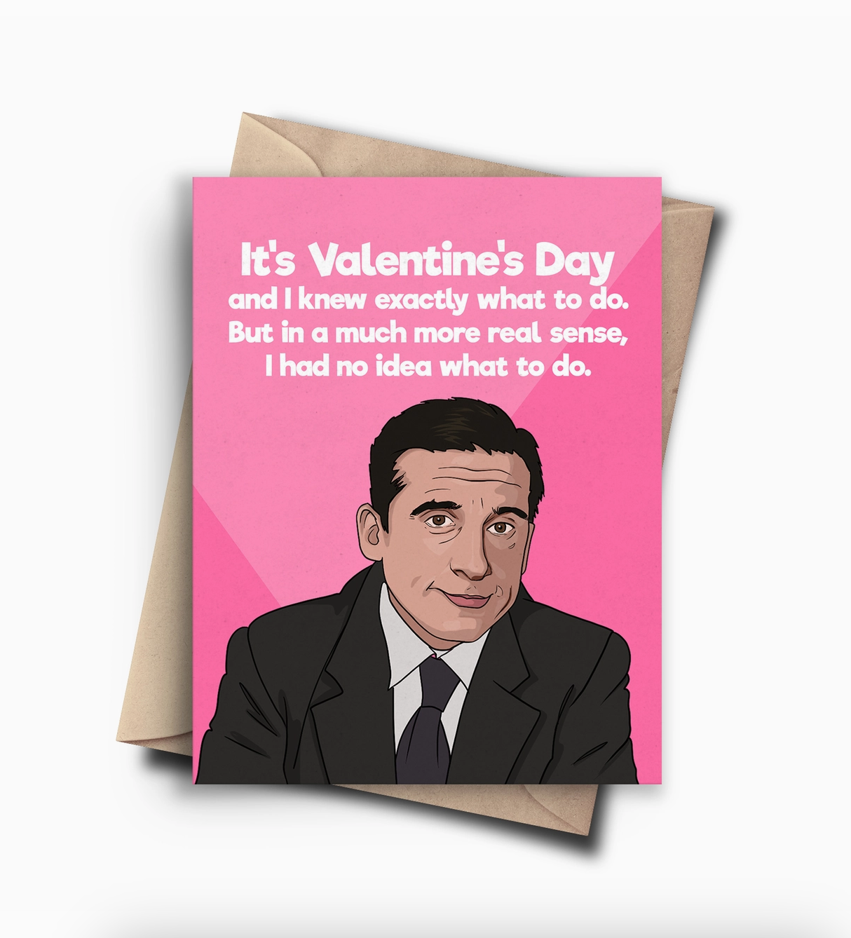It's Valentine's Day Michael Scott Greeting Card - Home