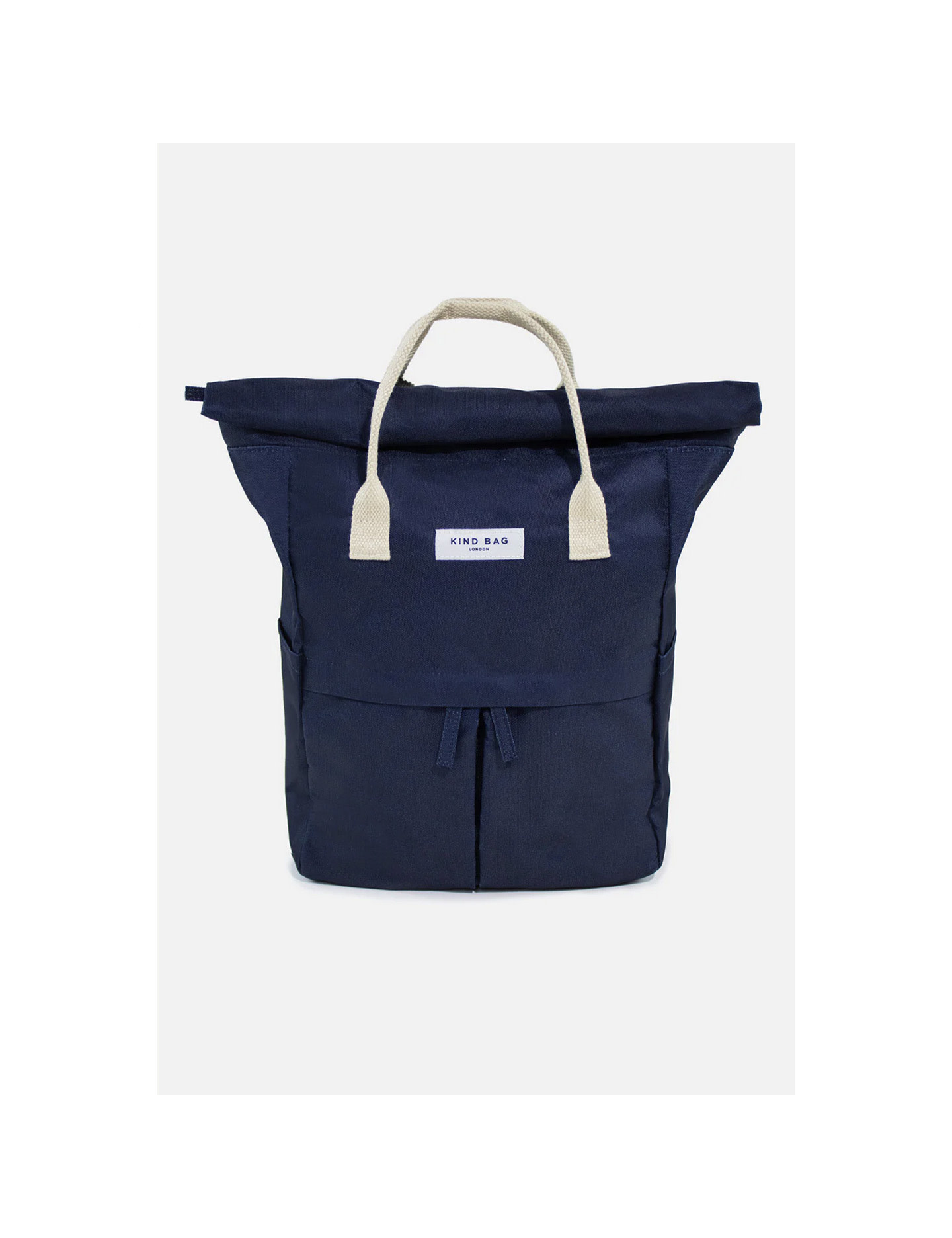 Recycled Plastic Backpack - Medium Navy - Home