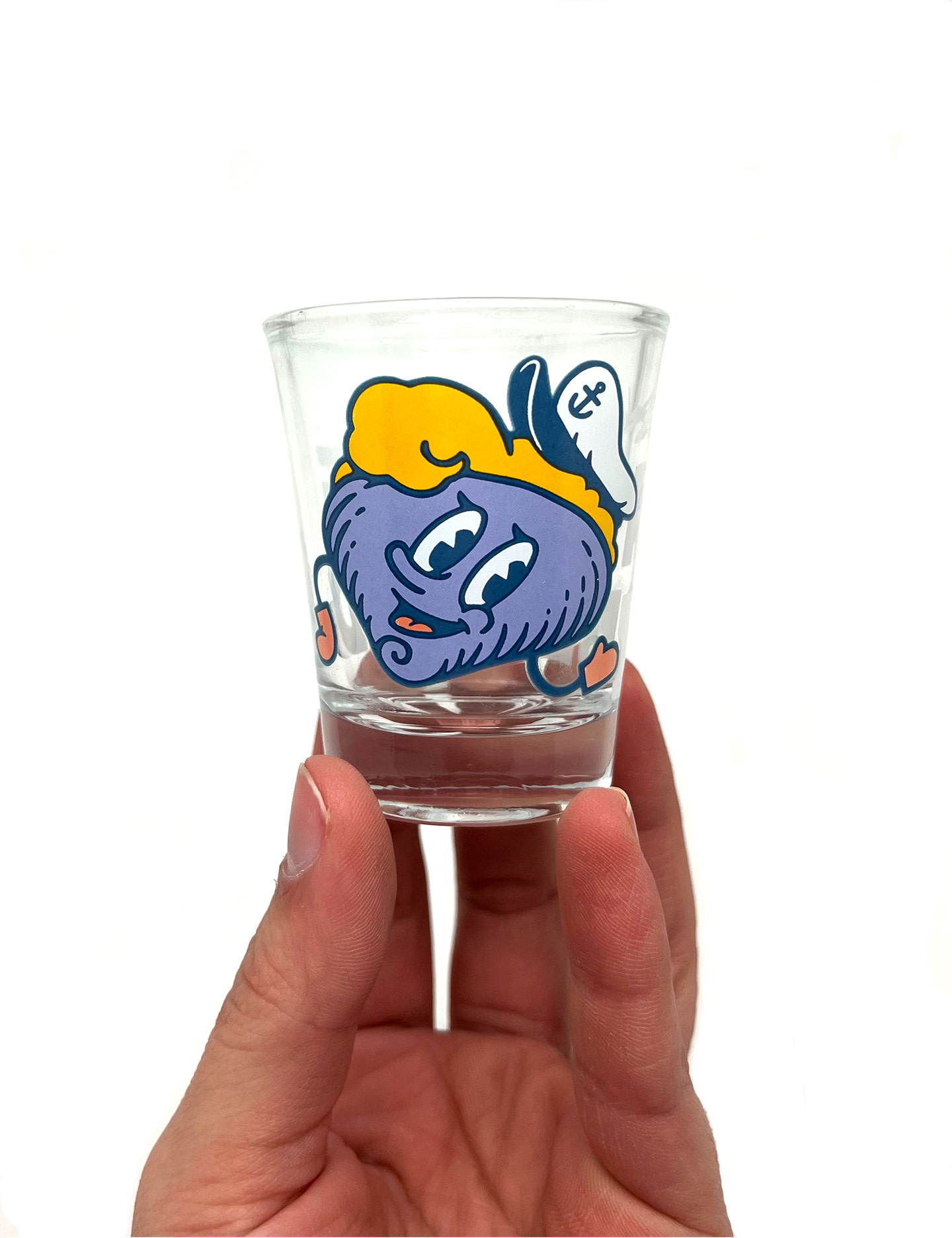 Clancy the Quahog Rhode Island Shot Glass - Home
