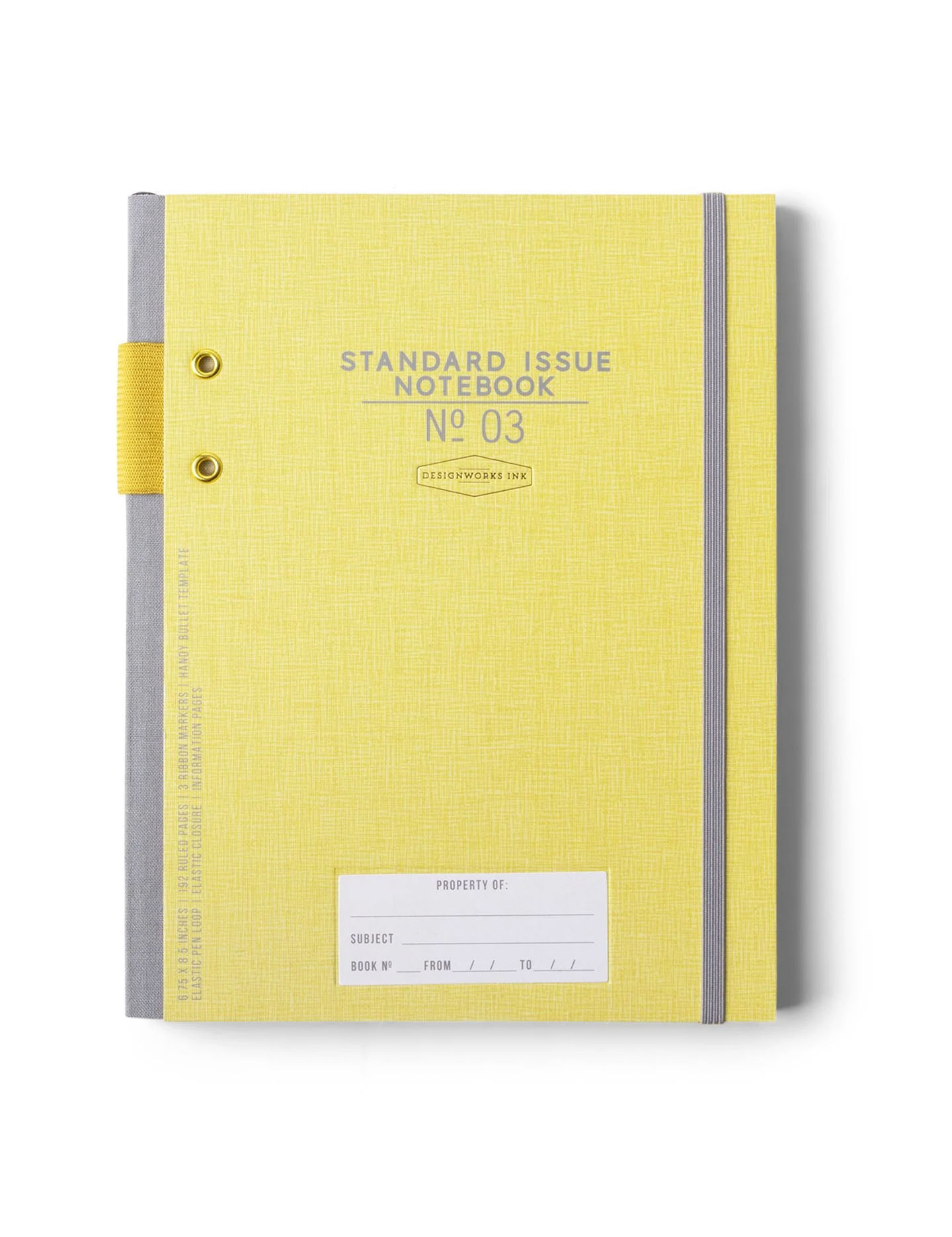 Standard Issue Notebook No. 03 - Yellow - Home