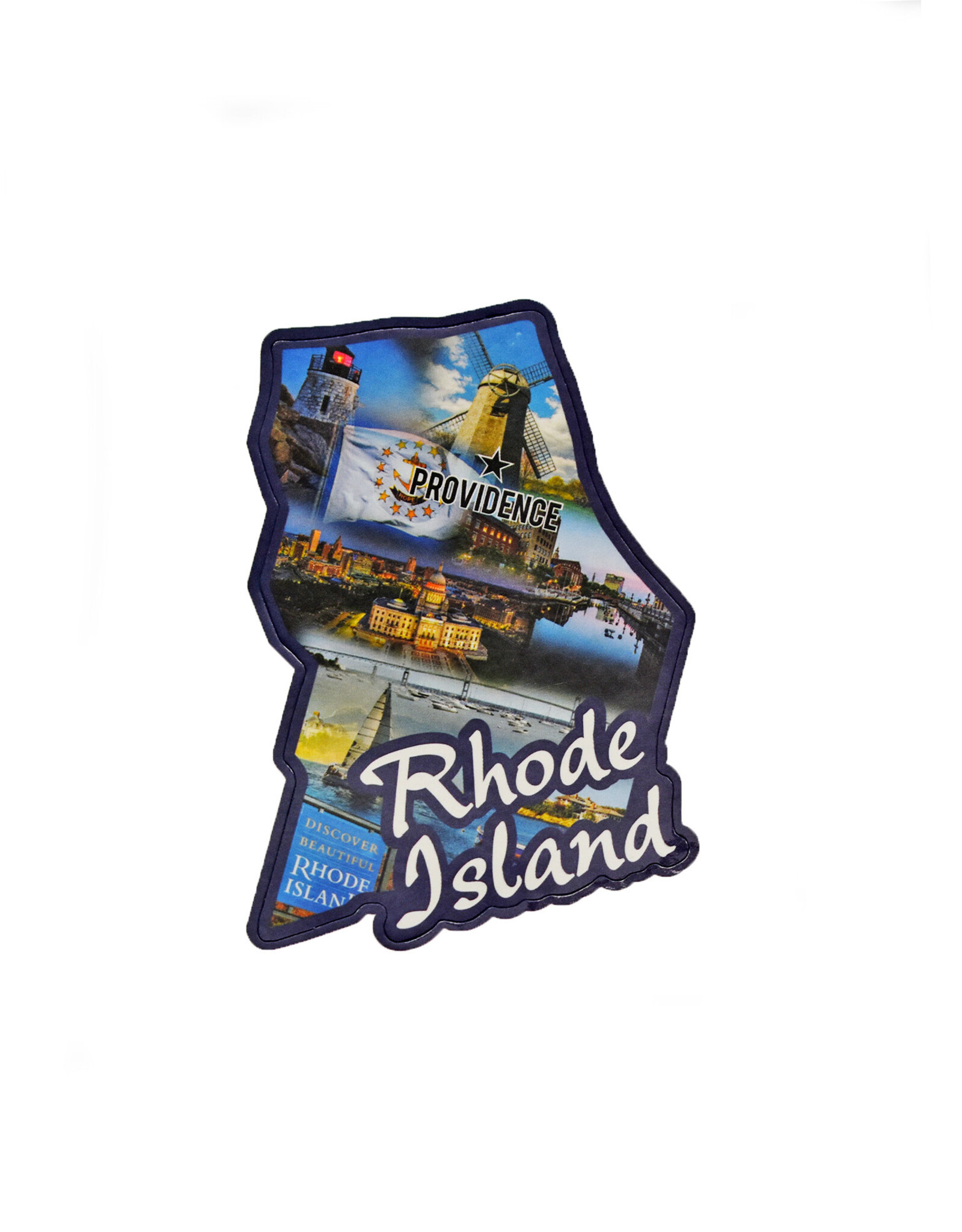 Rhode Island Full Color State Sticker - Home