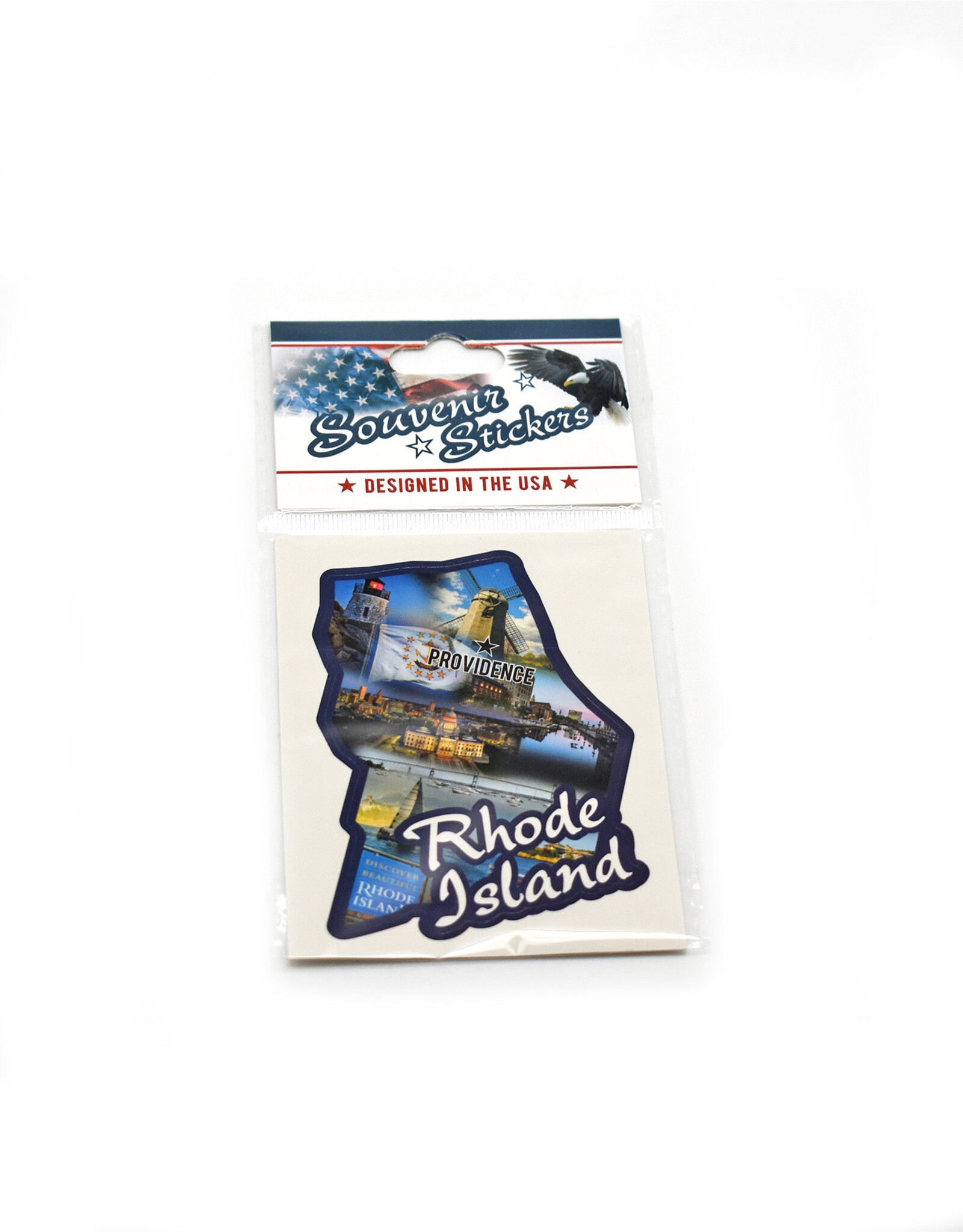Rhode Island Full Color State Sticker - Home