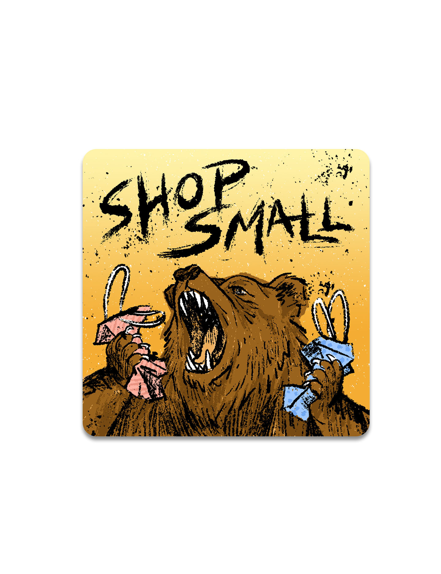 Shop Small Bear Sticker - Home