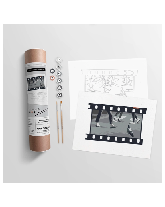 City Street Vignette - Paint By Numbers Kit - Home