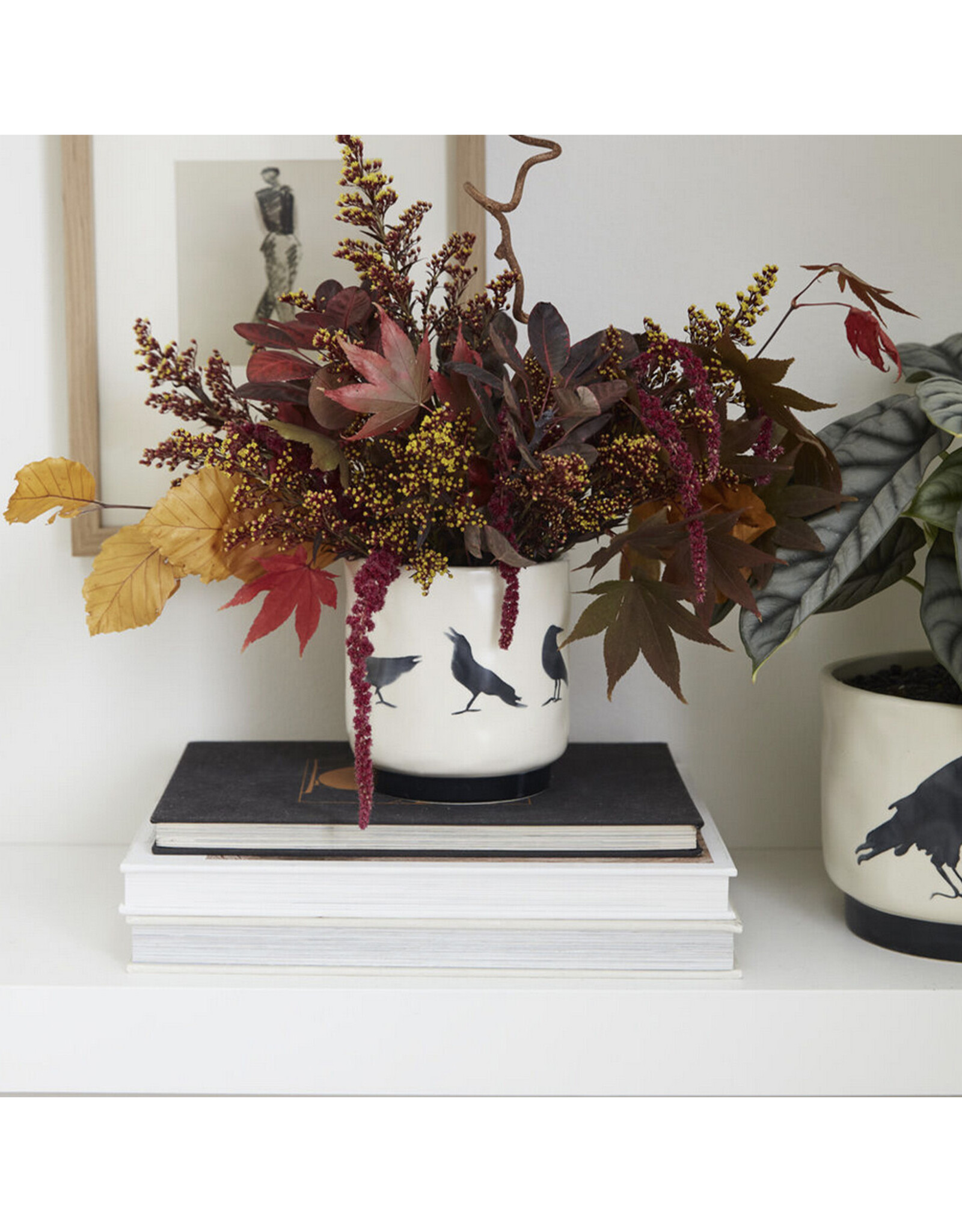 Corvus Crow Planter Pot - Home