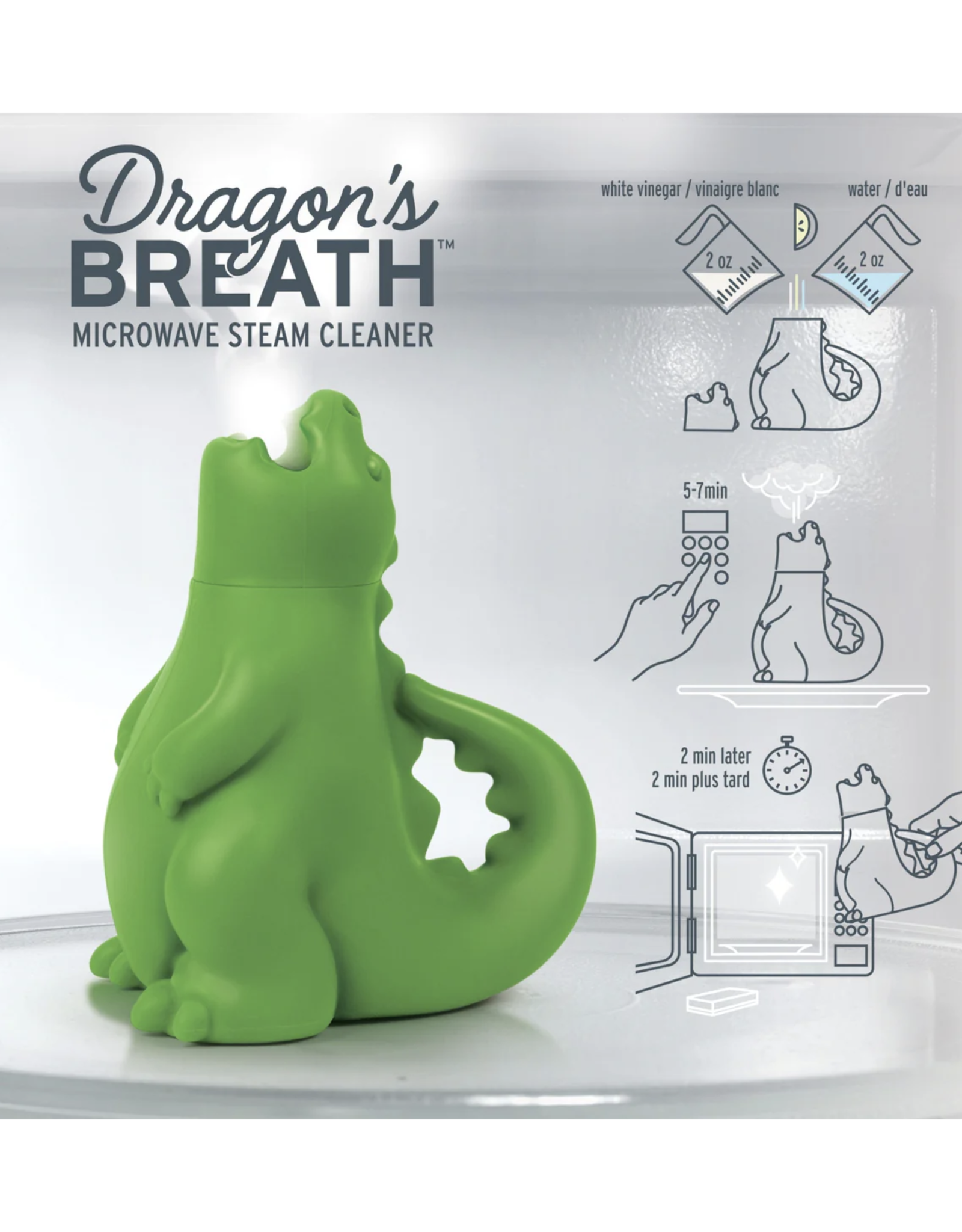 Dragon Breath Microwave Steam Cleaner - Home