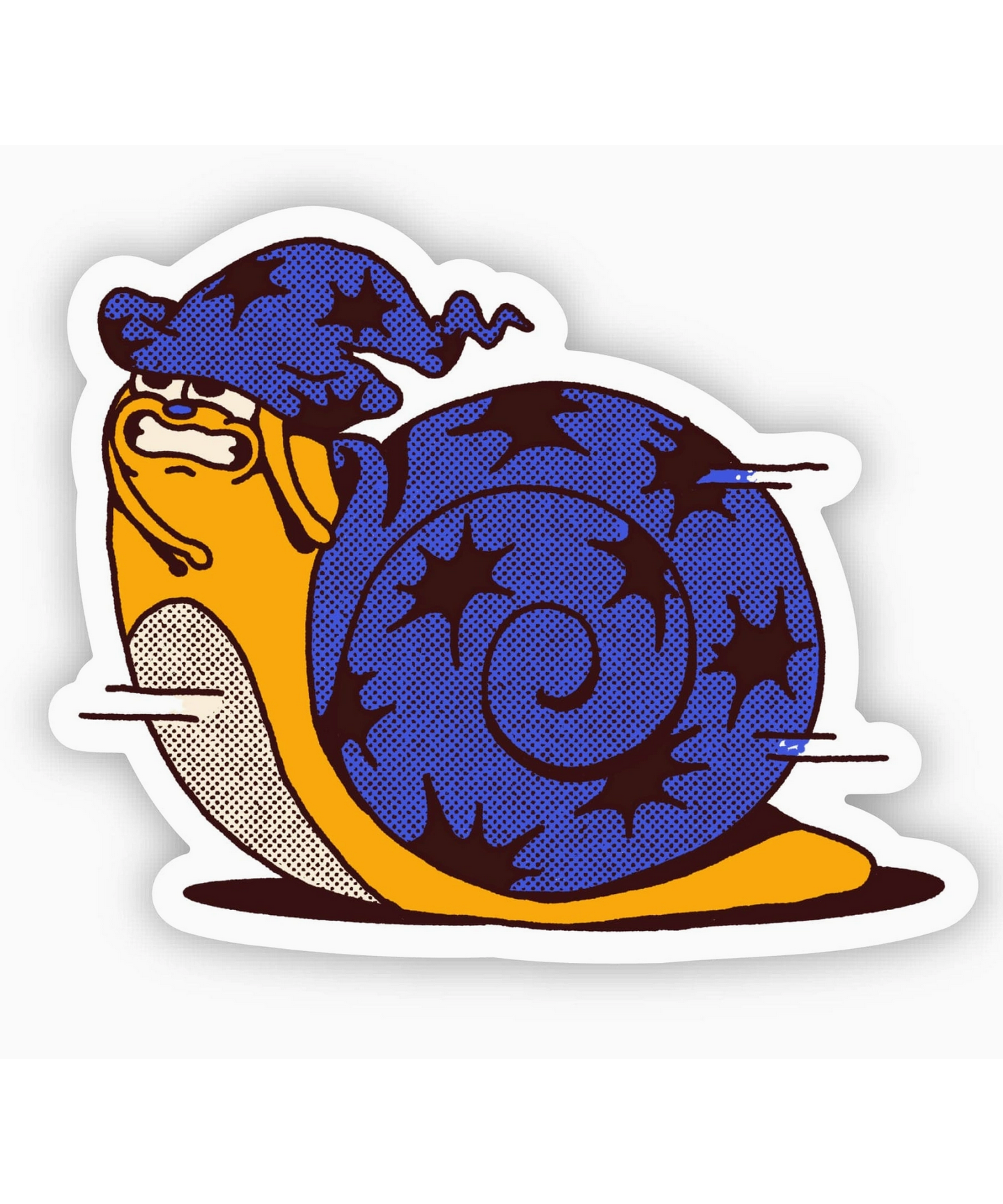 Wizard Hat Snail Sticker - Home