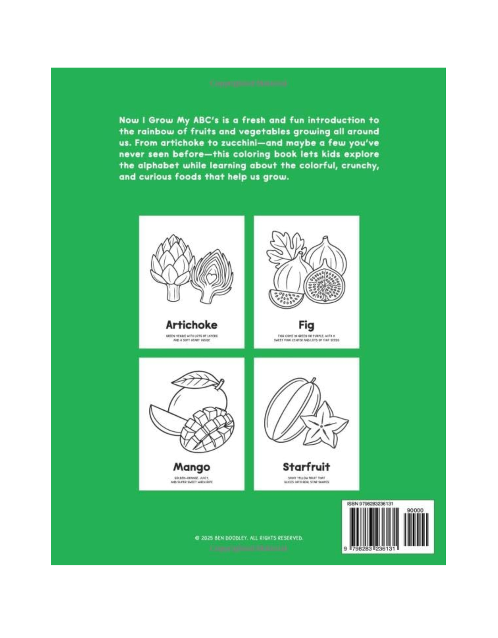 Now I Grow My ABC's Fruits & Veggies Coloring Book* - Home