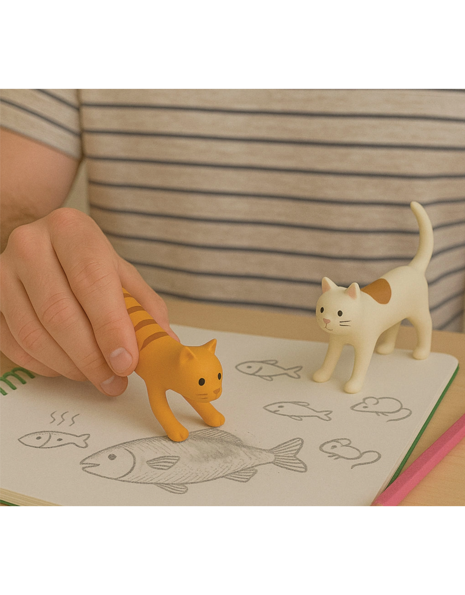 Cat Erasers Set of 4 - Home