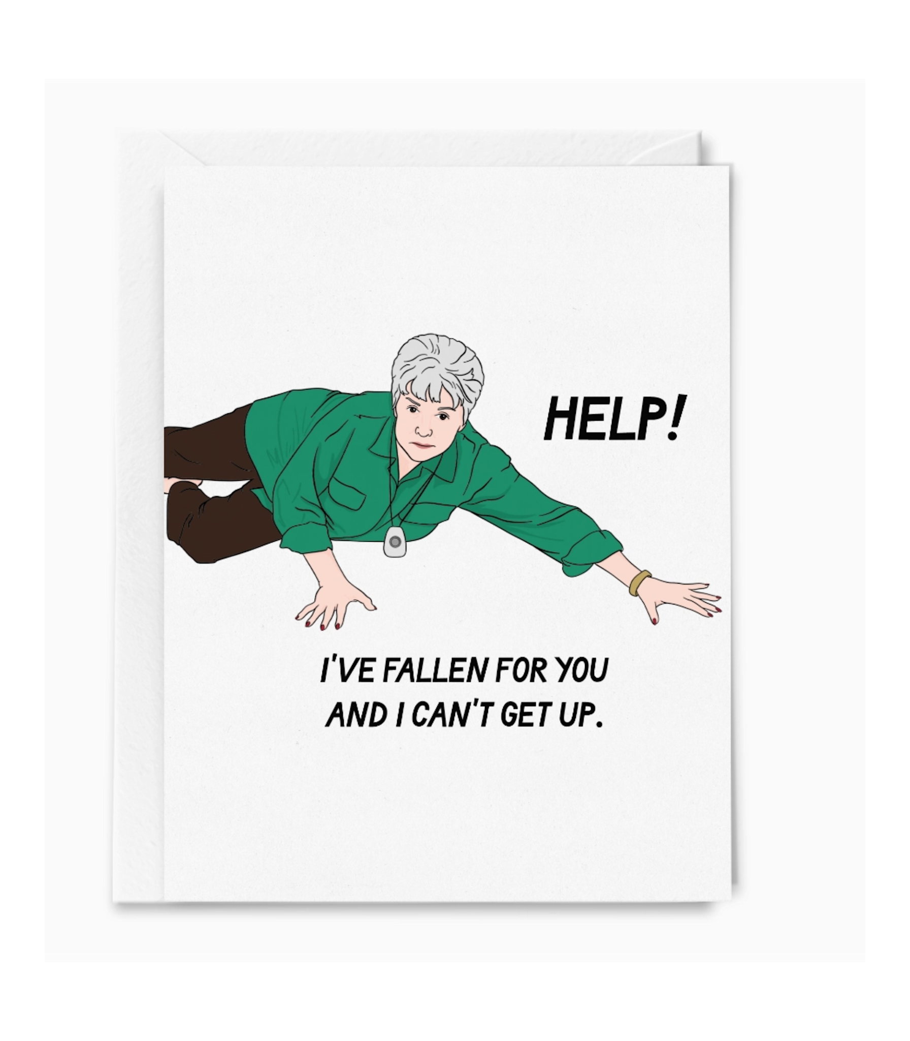 Life Alert Fallen For You Greeting Card - Home