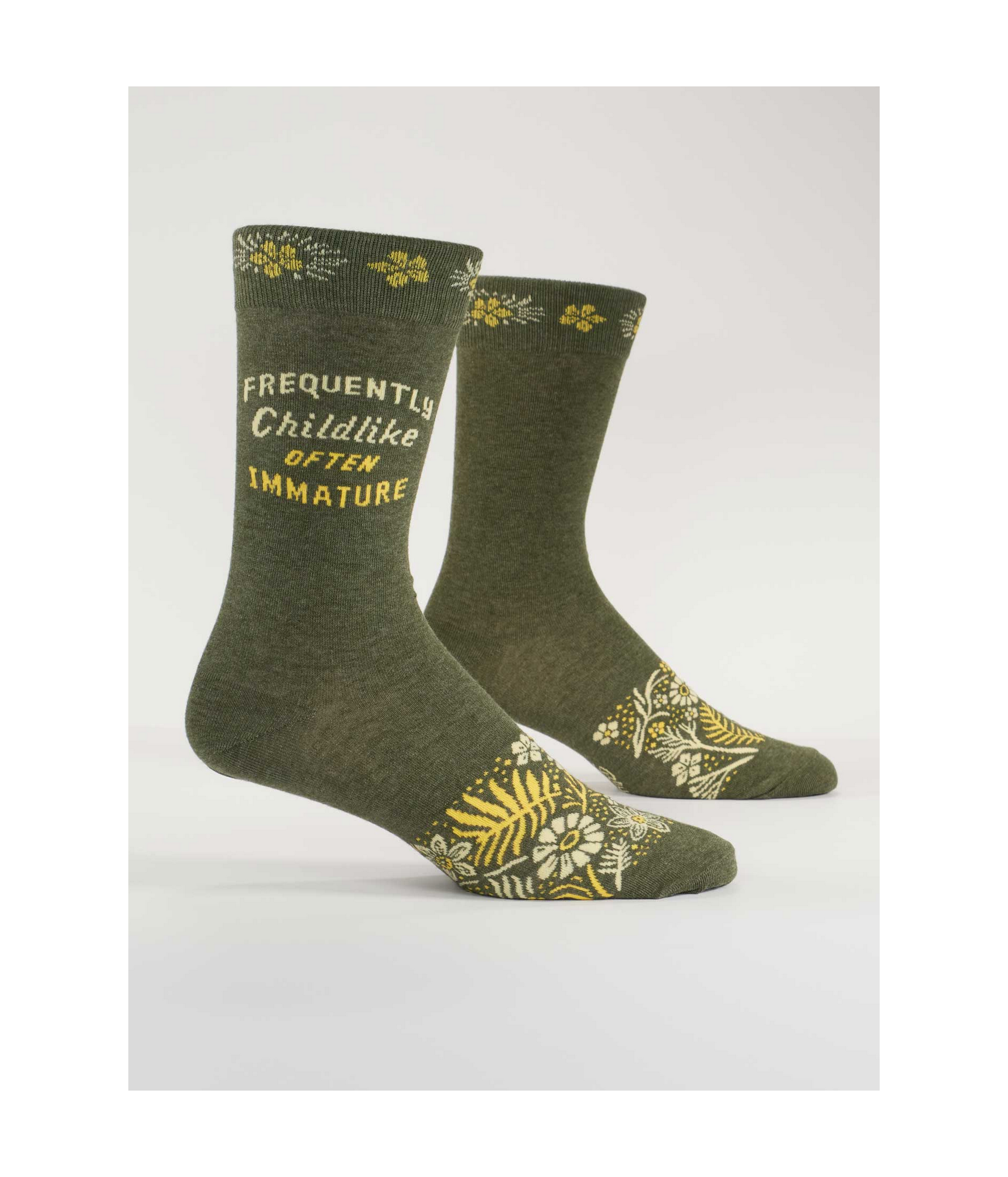 Frequently Childlife, Often Immature Men's Crew Socks - Home