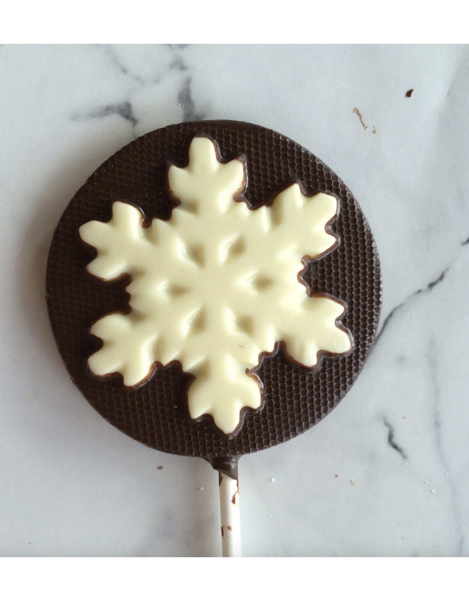 Snowflake Milk & White Chocolate Pop - Home