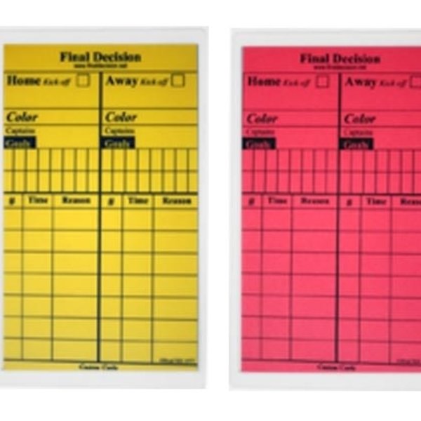 REFEREE SCORE SHEET GAME PAD - SoccerWorld - SoccerWorld