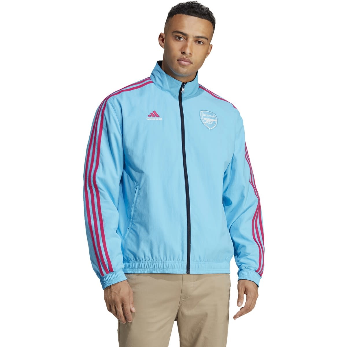 Adidas Arsenal 22/23 Reversible Anthem Jacket - SoccerWorld - SoccerWorld