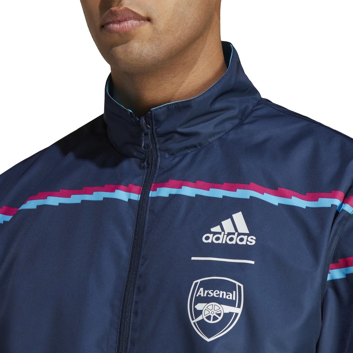 Adidas Arsenal 22/23 Reversible Anthem Jacket - SoccerWorld - SoccerWorld
