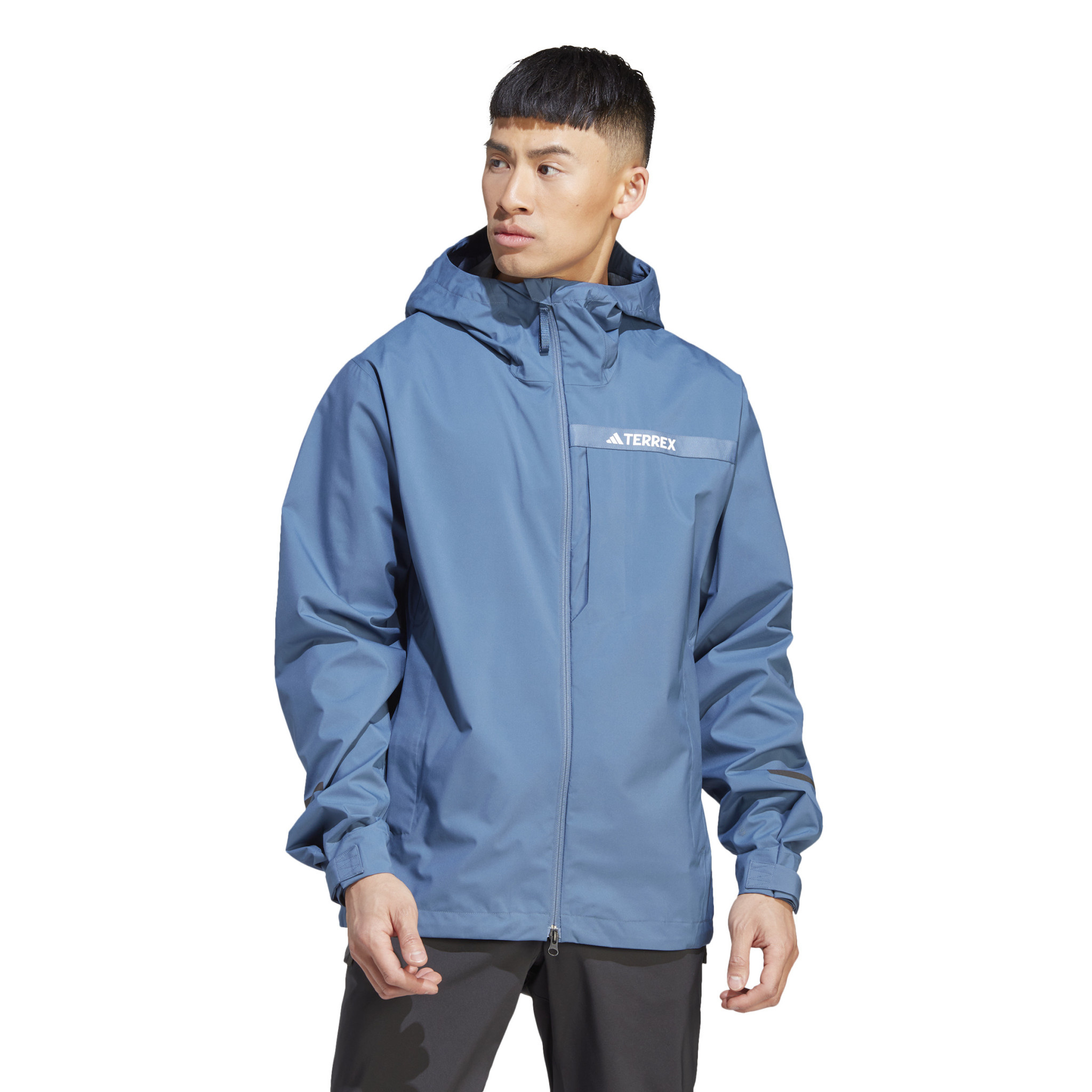 TERREX MULTI RAIN.RDY 2.5-LAYER RAIN JACKET (BLUE) - SoccerWorld