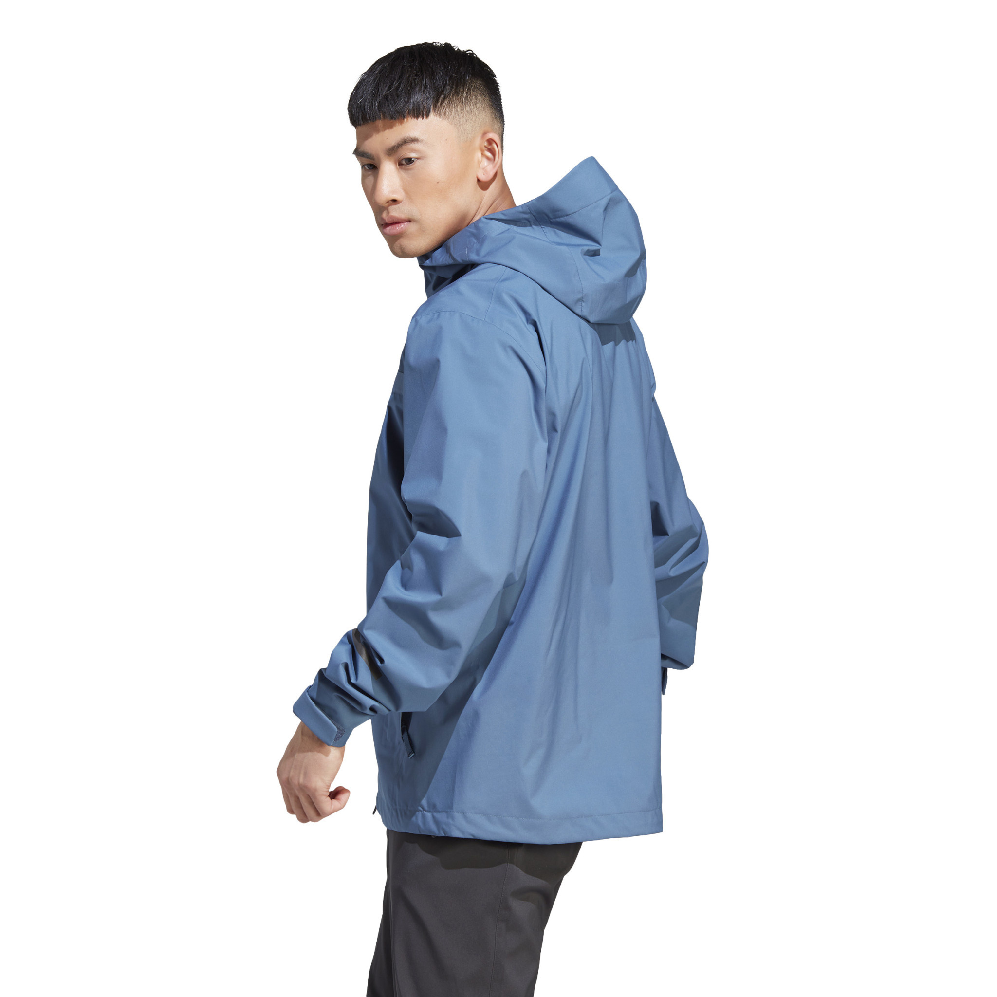 TERREX MULTI RAIN.RDY 2.5-LAYER RAIN JACKET (BLUE) - SoccerWorld