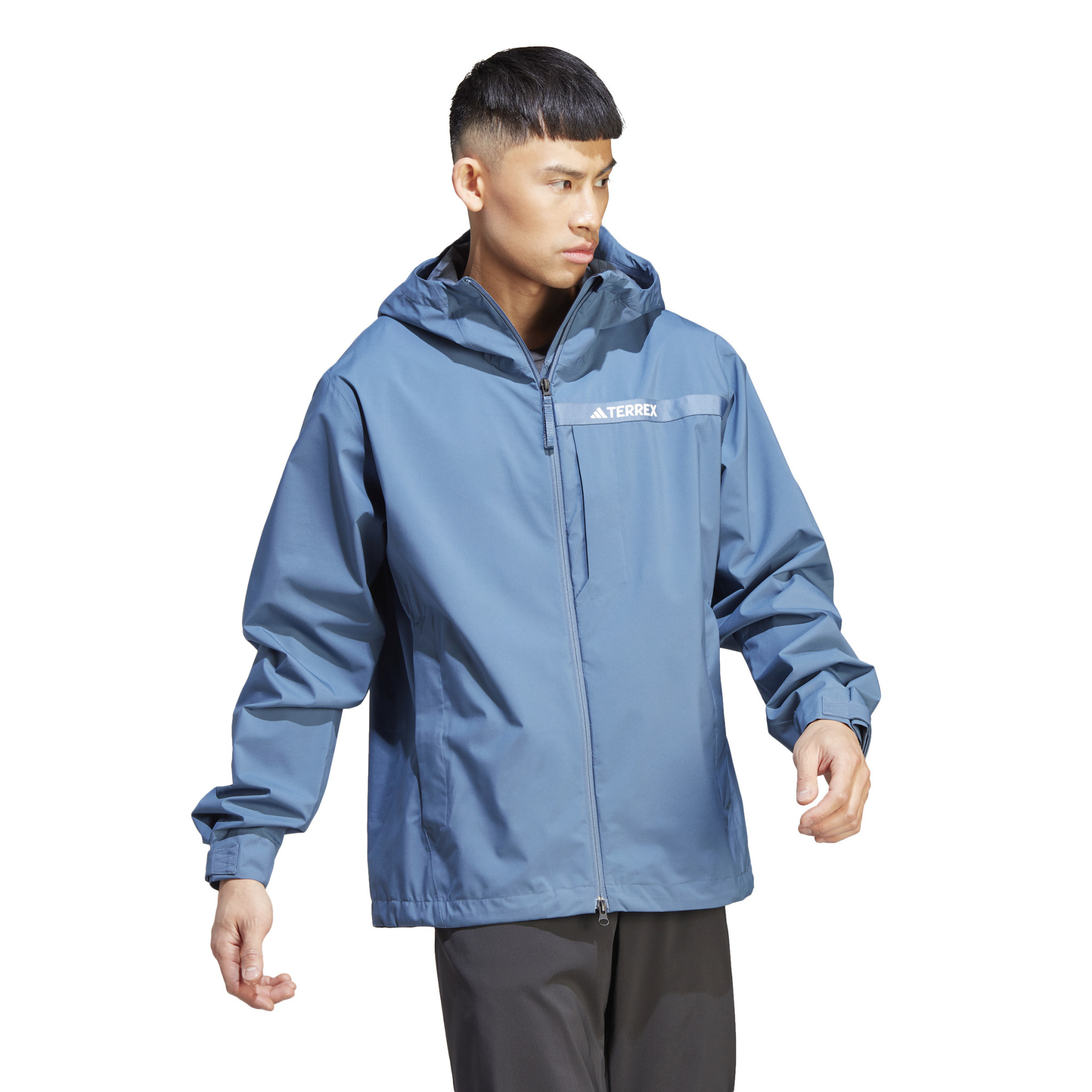 TERREX MULTI RAIN.RDY 2.5-LAYER RAIN JACKET (BLUE) - SoccerWorld