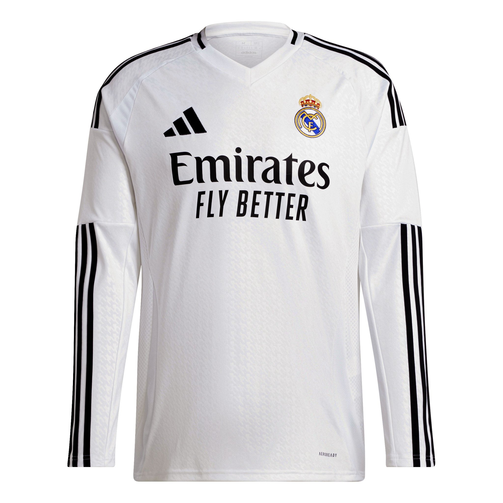 Adidas Real Madrid 24/25 Long Sleeve Home Jersey Adidas Real Madrid 24/25 Long Sleeve Home Jersey