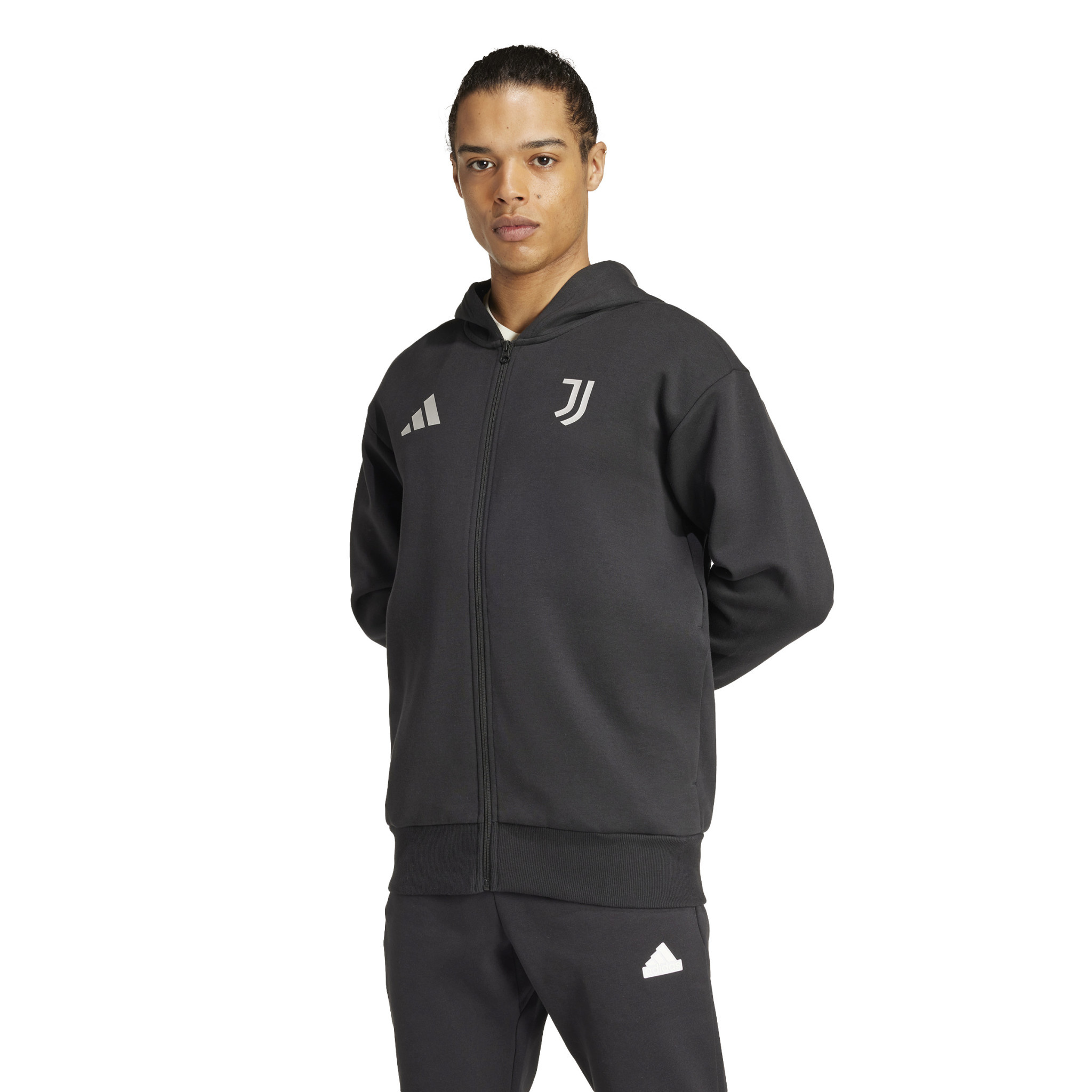 Adidas Juventus 24/25 Anthem Hooded Jacket - SoccerWorld - SoccerWorld